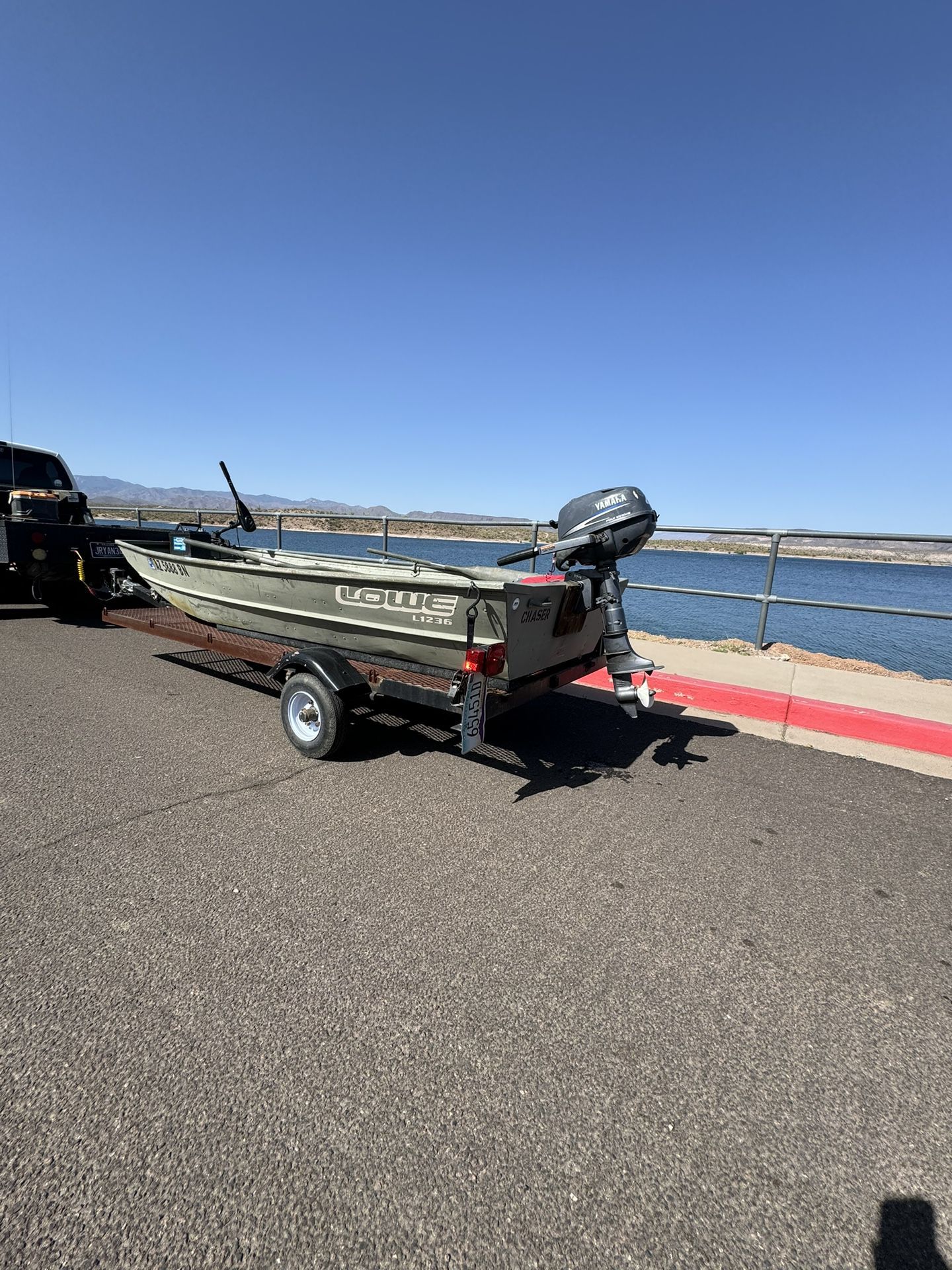 11 Ft Boat. Custom Dual Motorcycle / Boat Trailer . Electric And Gas ...
