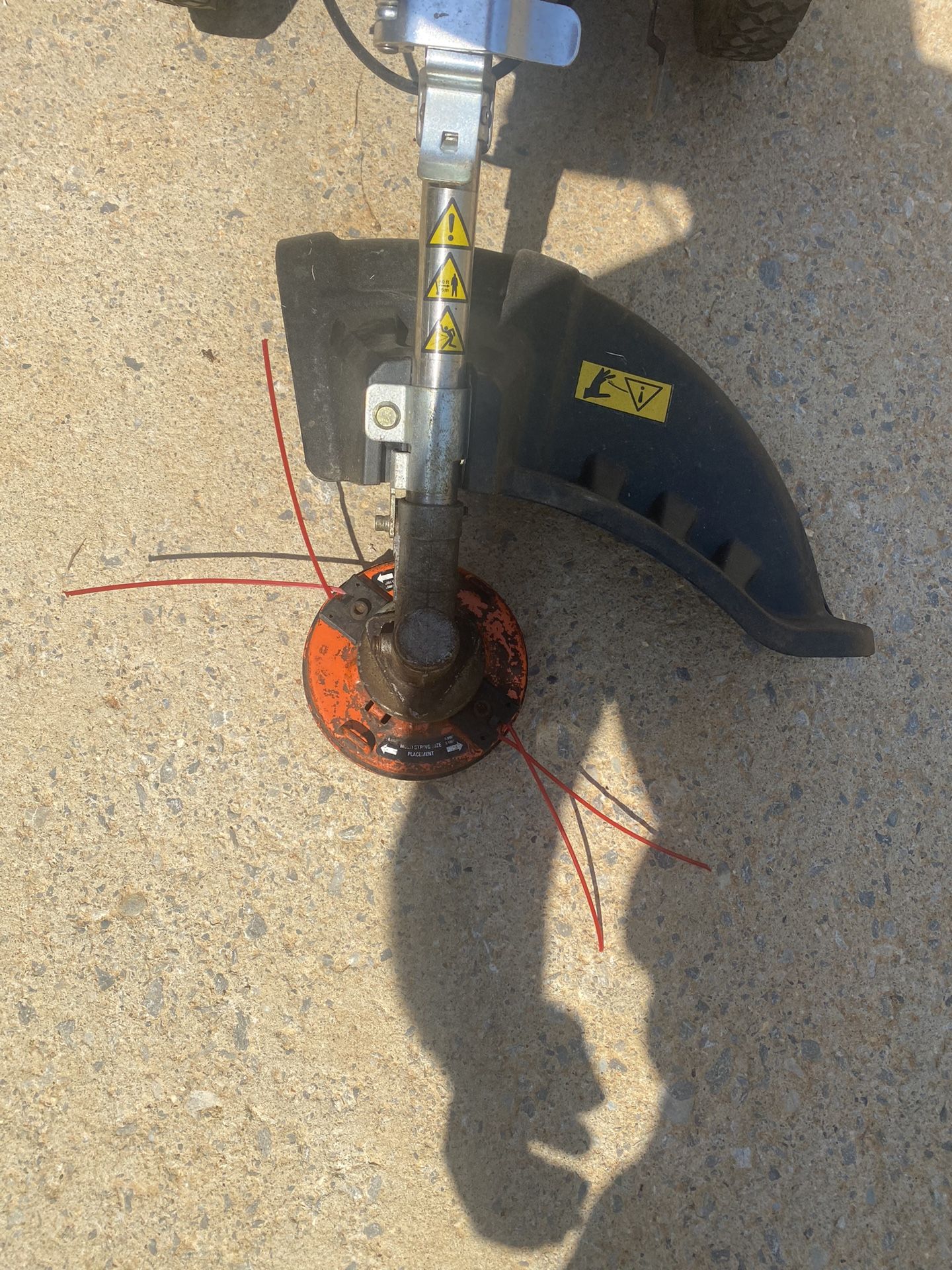 Powermate 17 in. 43 cc Gas Multi-Function Wheeled String Trimmer for ...