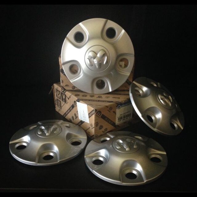 Dodge Ram 1500 Center Wheel Caps OEM Part #1XP54TRMAA Set of 4 ~ 100% ...