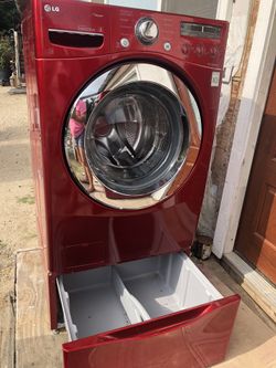 Red LG Washer And Dryer for Sale in Von Ormy, TX - OfferUp