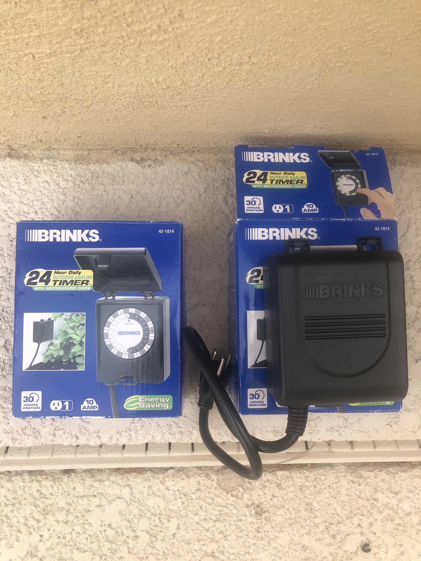 BRINKS 24Hour Daily Timer, Outdoor Weatherproof Cover *BRAND NEW IN BOX ...