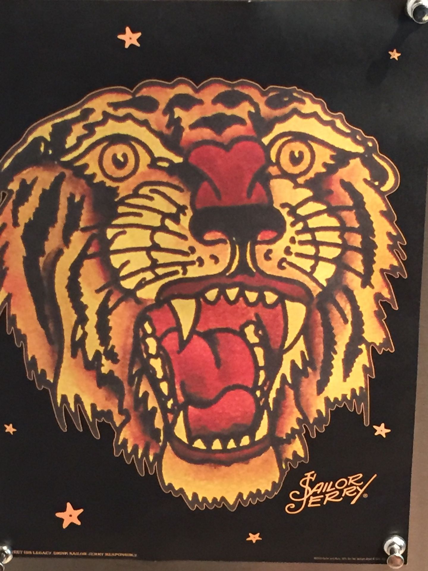 Sailor Jerry Tiger Tattoo Print for Sale in Huntersville, NC - OfferUp