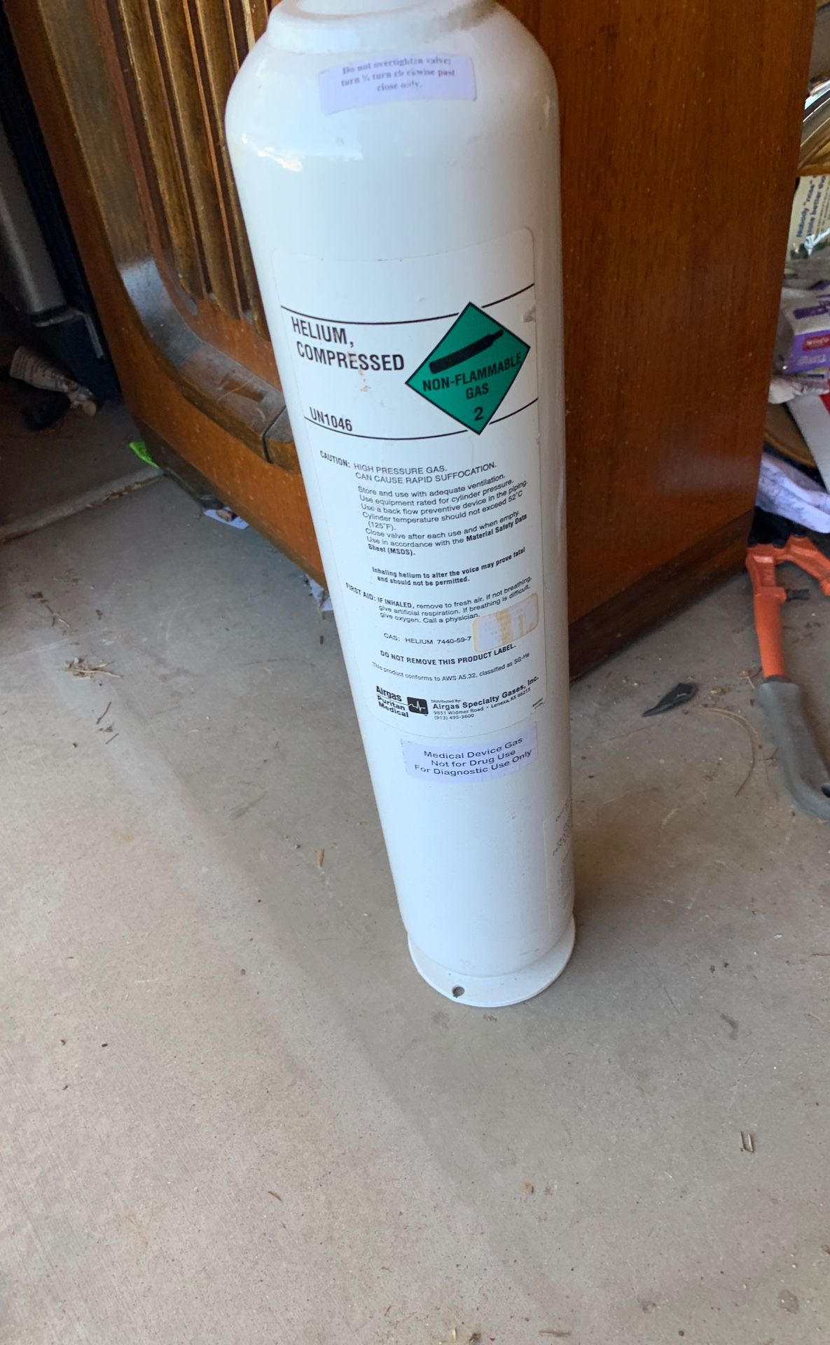 3 compressed helium tank never opened for Sale in Peoria, AZ - OfferUp