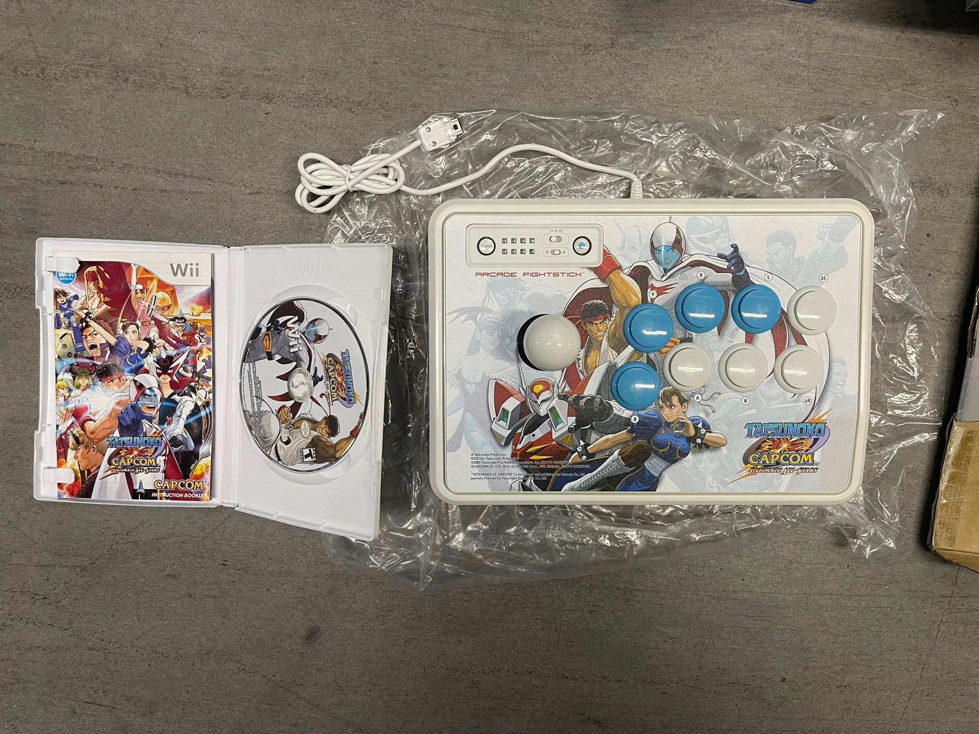 Tatsunoko Vs. Capcom Nintendo Wii Arcade Fightstick + Original Box for ...