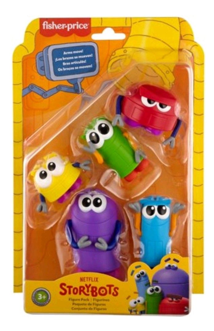 FISHER PRICE STORYBOTS FIGURE PACK- SET OF 5 TOYS - NEW IN BOX for Sale ...