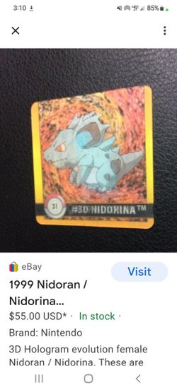 Nidorina Pokemon Card