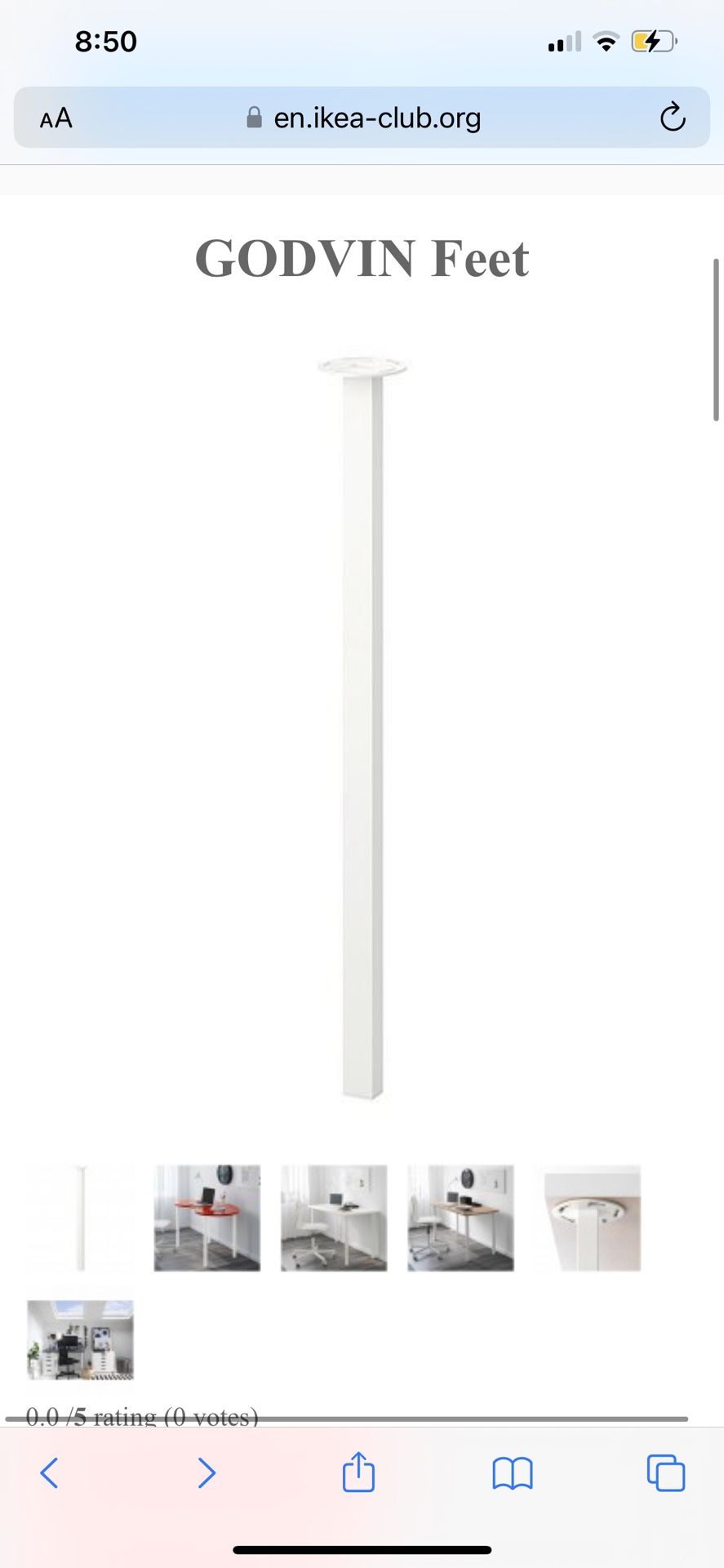 IKEA Godvin Desk/Table Legs (2) for Sale in Grand Terrace, CA - OfferUp