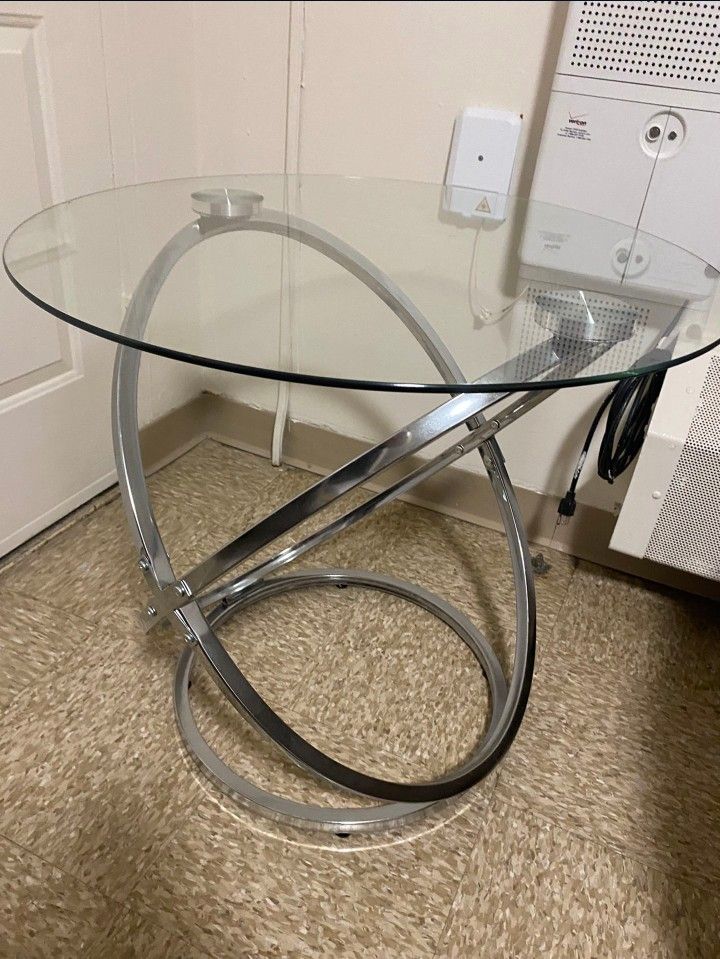 Ashley Hollynyx Glass Chrome Coffee Table and End Tables Set Of 3 for Sale in Walnut, CA - OfferUp