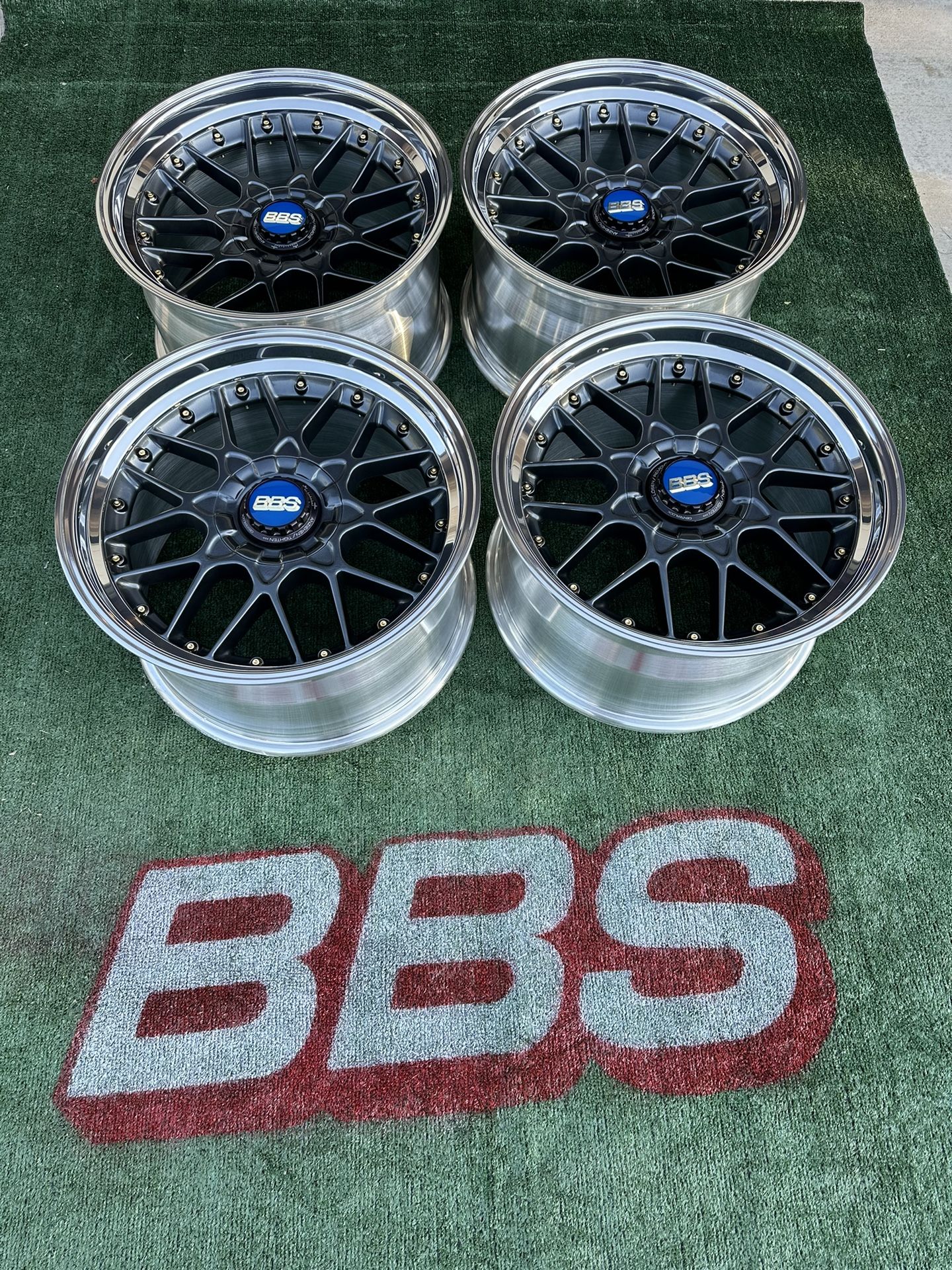 19x10.5 ET12 ET20 5x112 BBS RS2 2pc Step Lip Converted Wheels for Sale ...