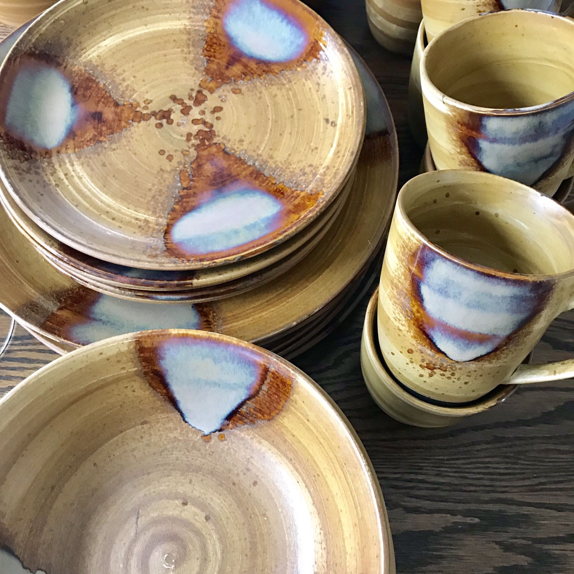 Sango Spalsh Stoneware China Dining Set (34 piece) for Sale in ...