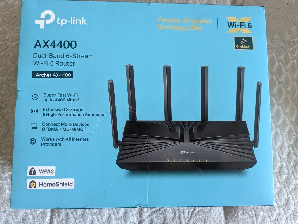 TP-Link Archer AX4400 Dual-Band 6-Stream Wi-Fi 6 Router for Sale in ...