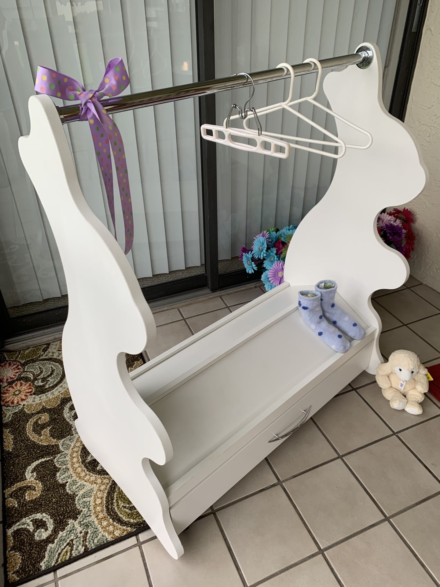 Easter Bunny Rack & Drawer For Children’s Clothes and shoes for Sale in ...