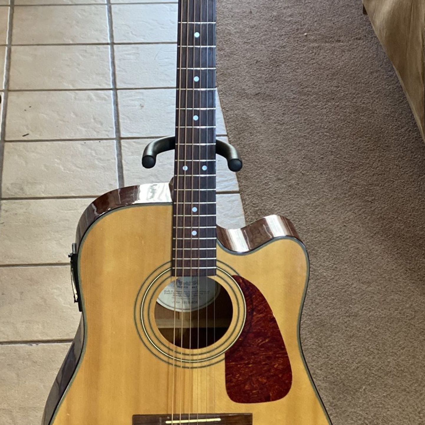 Fender DG20CE Natural Acoustic Electric Guitar w/ Soft Case for Sale in ...