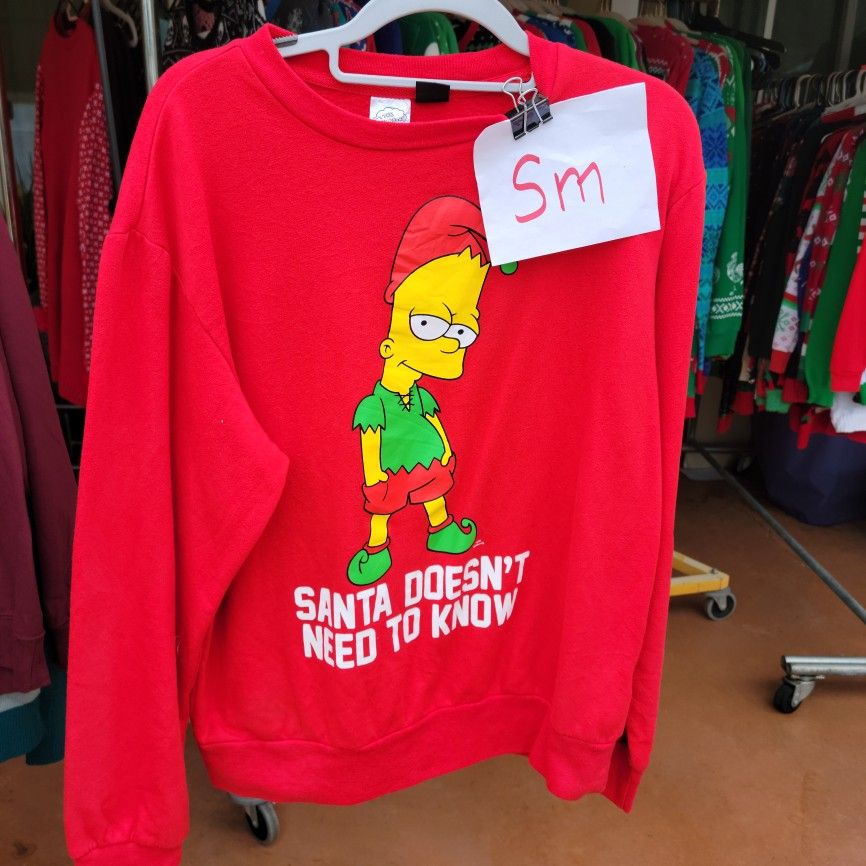 Small Bart Simpson Ugly Crew Neck for Sale in Whittier, CA - OfferUp
