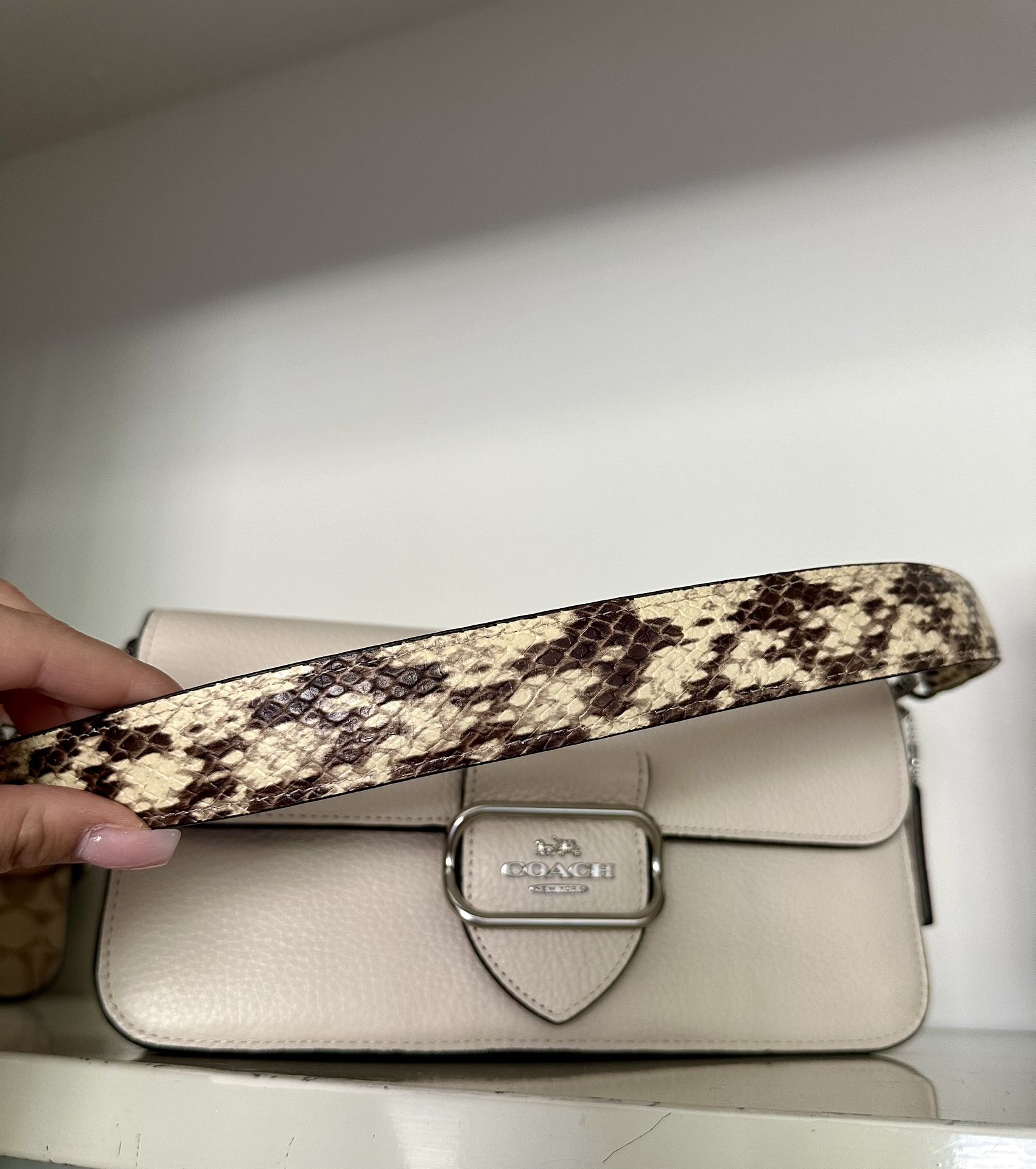 Coach Morgan Snake Embossed Leather Shoulder Bag for Sale in Addison ...