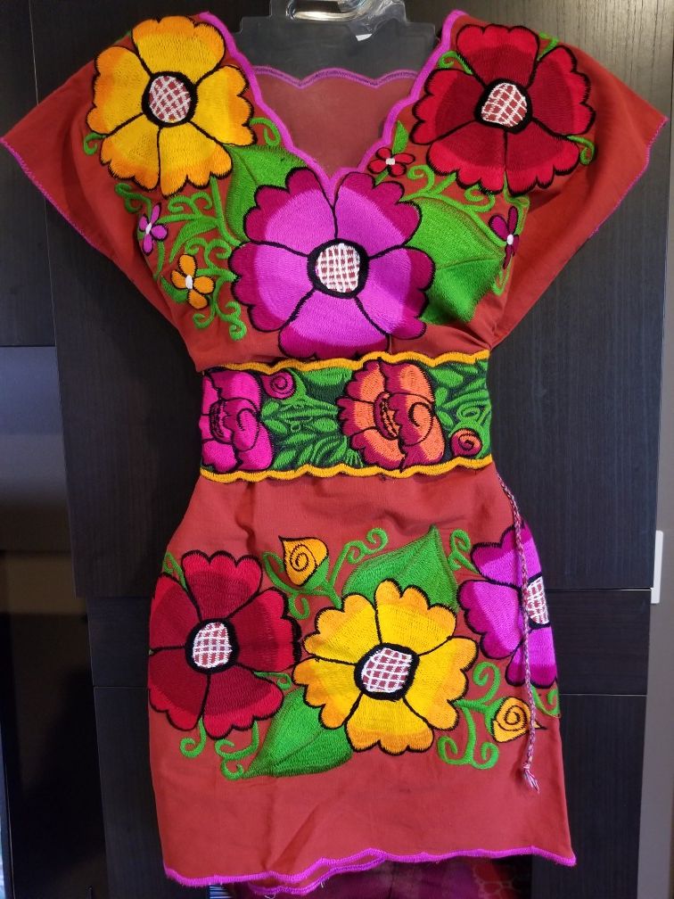 Mexican dress (includes belt), Mexican fiesta, mexican party, mexican ...