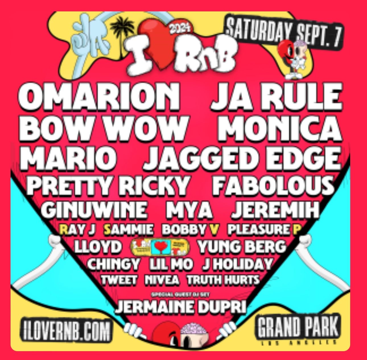2 GA Tickets for I Heart R&B Fest In LA! (I Love R&B Fest) for Sale in ...