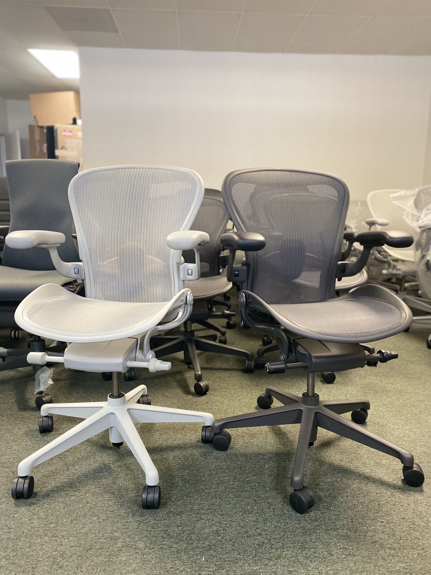 NEW HERMAN MILLER REMASTERED AERON!!! FULLY LOADED!!! MANY AVAILABLE ...