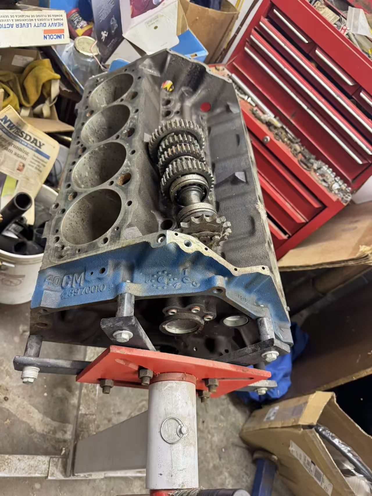 GM Small Block V8 Cast Iron Engine Block – Short Block – for Sale in ...