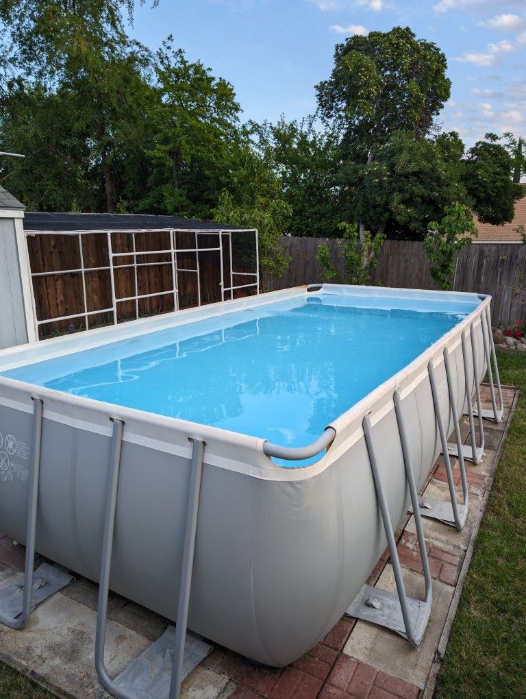 Above Ground Swimming Pool 18 X 9 Ft Intex for Sale in Sacramento, CA ...