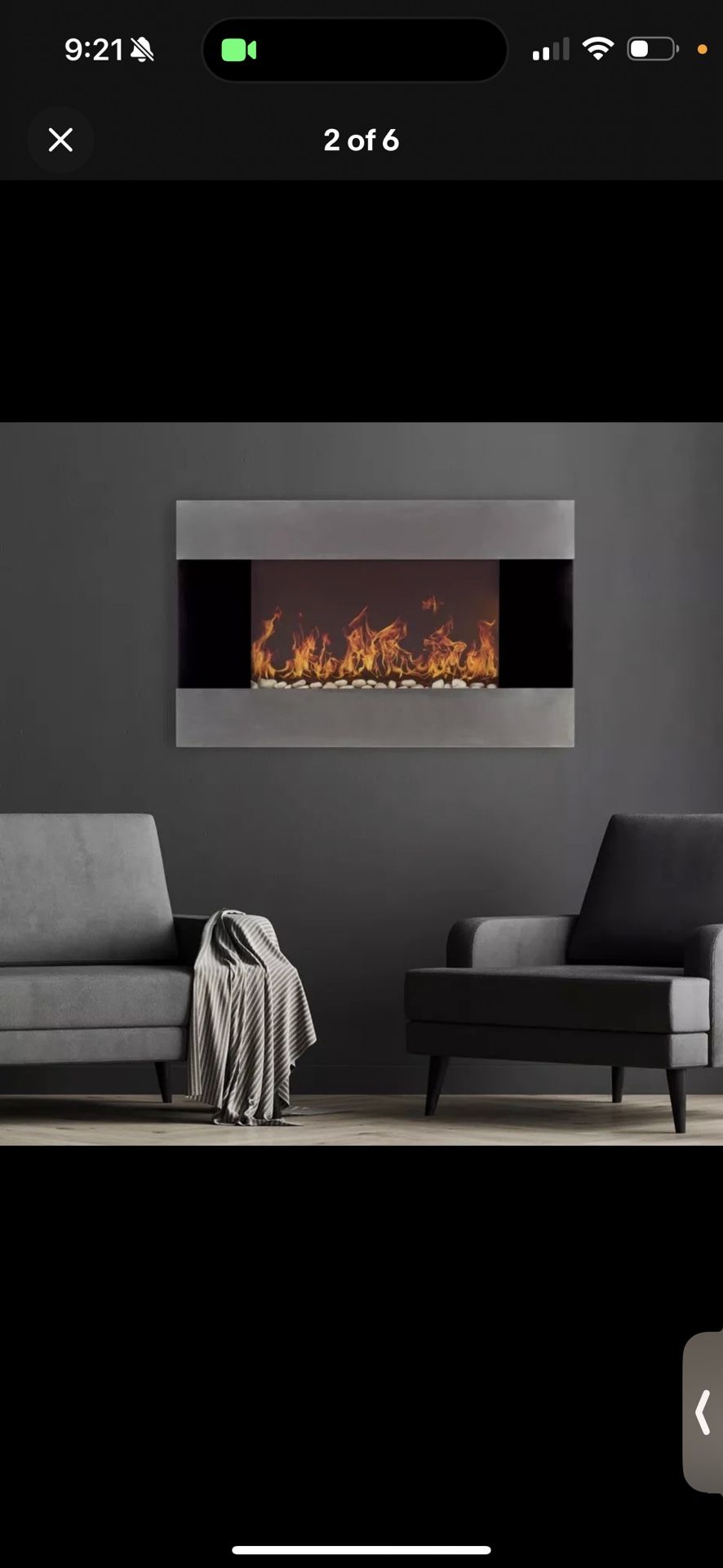 Allmar 36-inch Wall Mount Electric Fireplace for Sale in Dinuba, CA ...