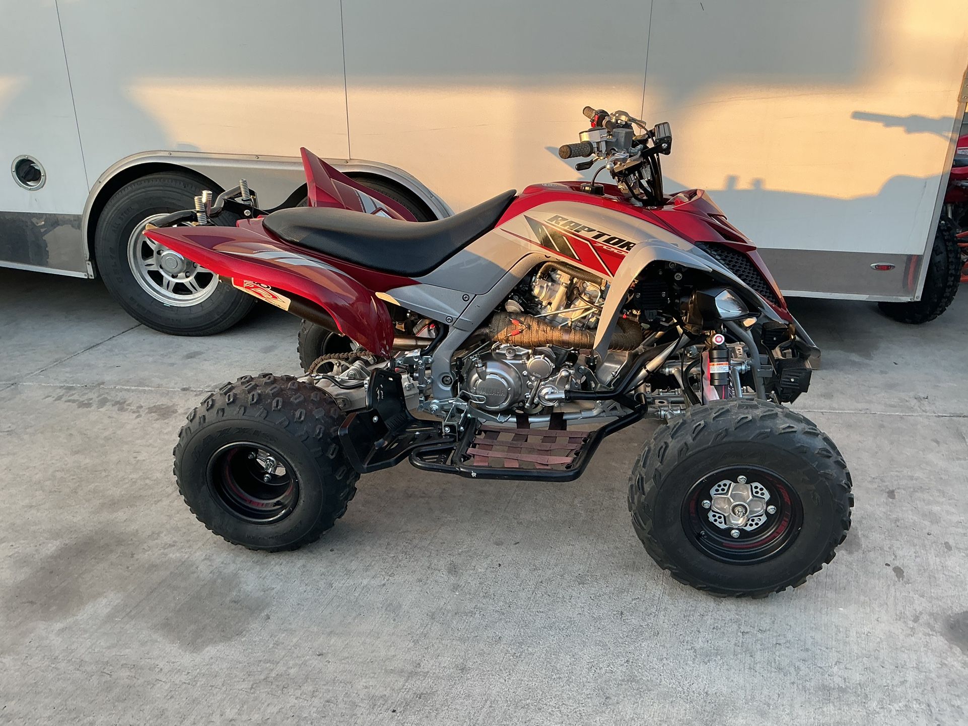 2020 Yamaha Raptor 700r led@light bar pod lights pro taper bars gytr ...