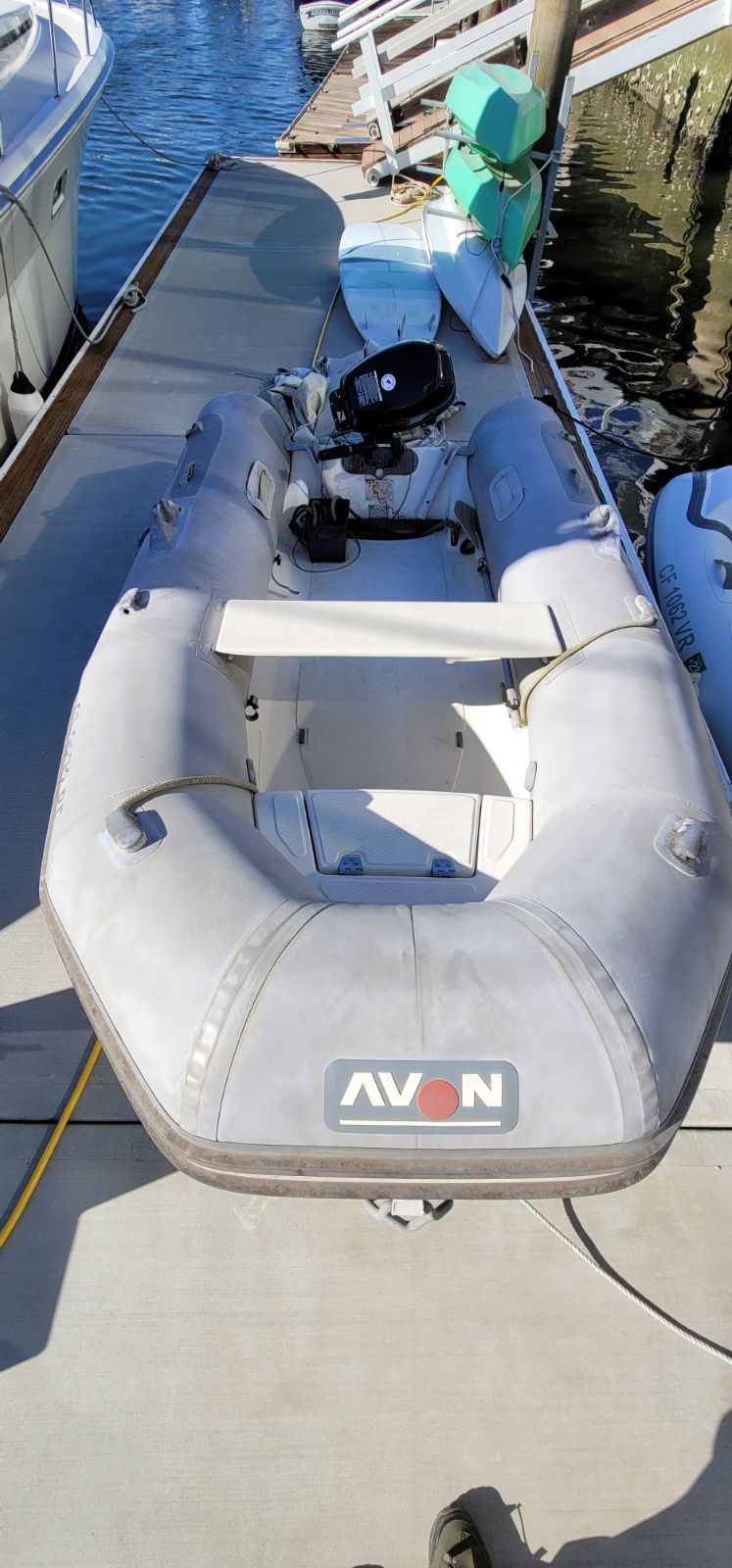Avon 10ft Hard Bottom And Engine for Sale in Costa Mesa, CA - OfferUp