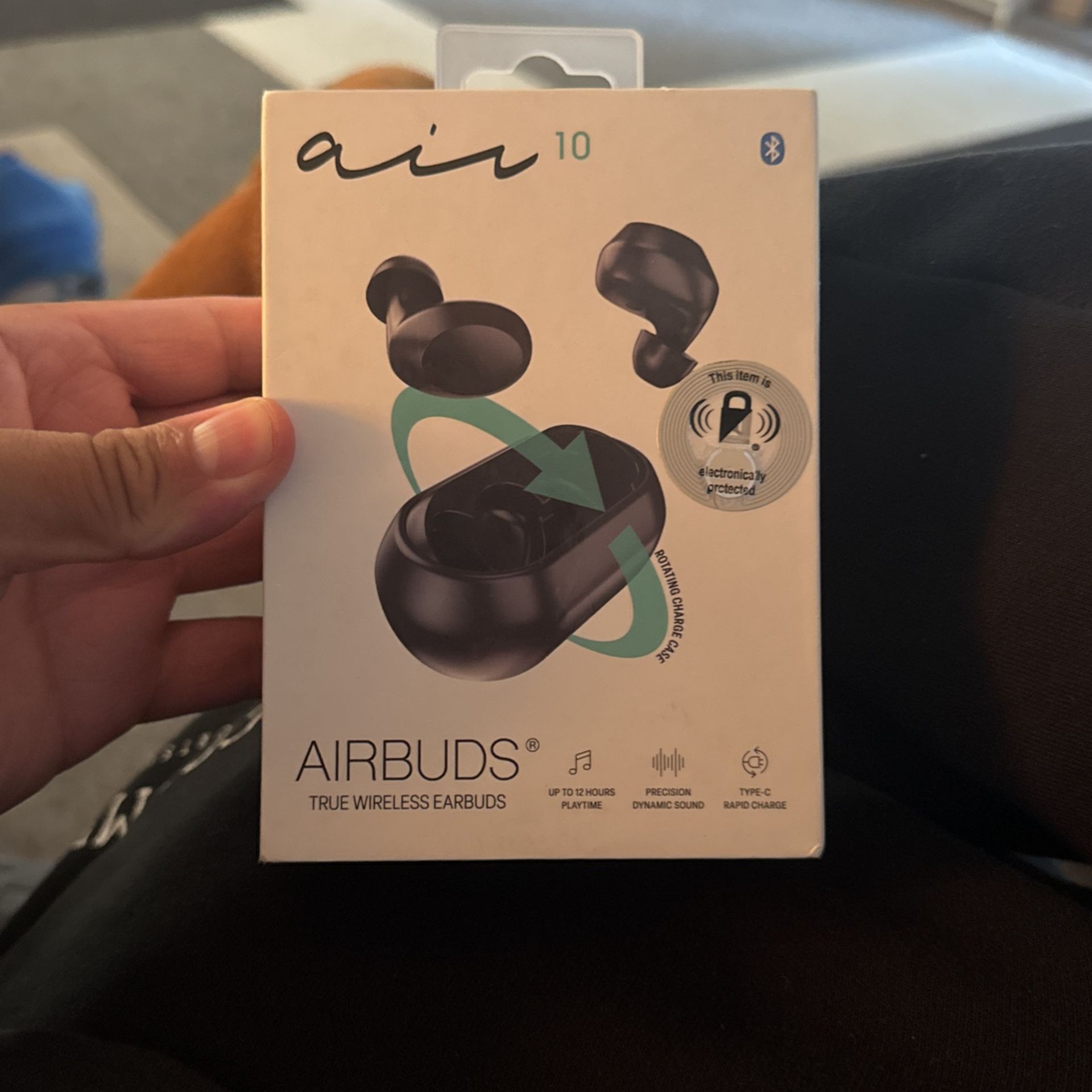 AIRBUDS Air 10 - True Wireless Bluetooth Earbuds - Black for Sale in ...