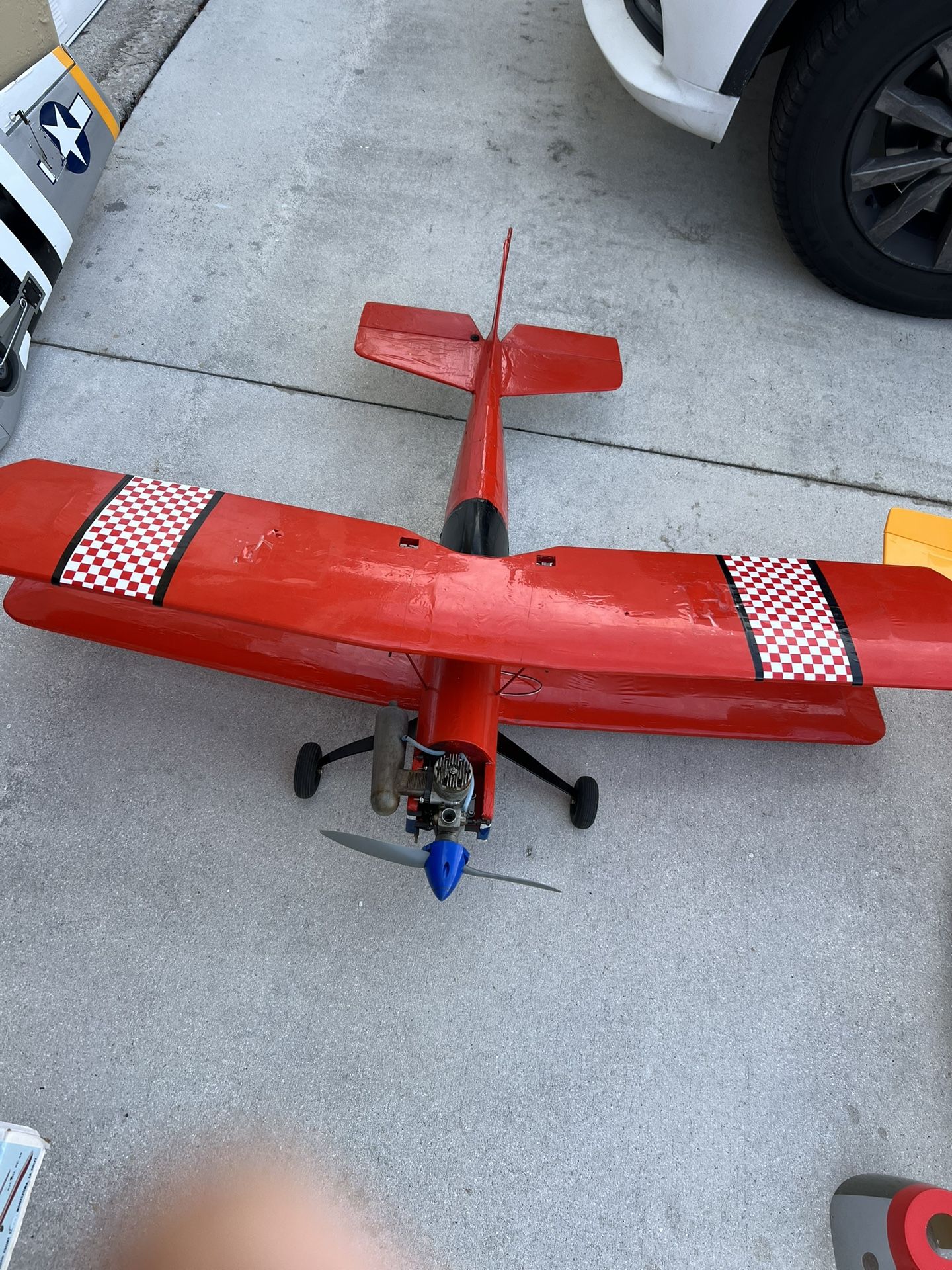Vintage Andrew’s Aero master Rc Airplane Biplane, Os 61Sf, Servos for ...
