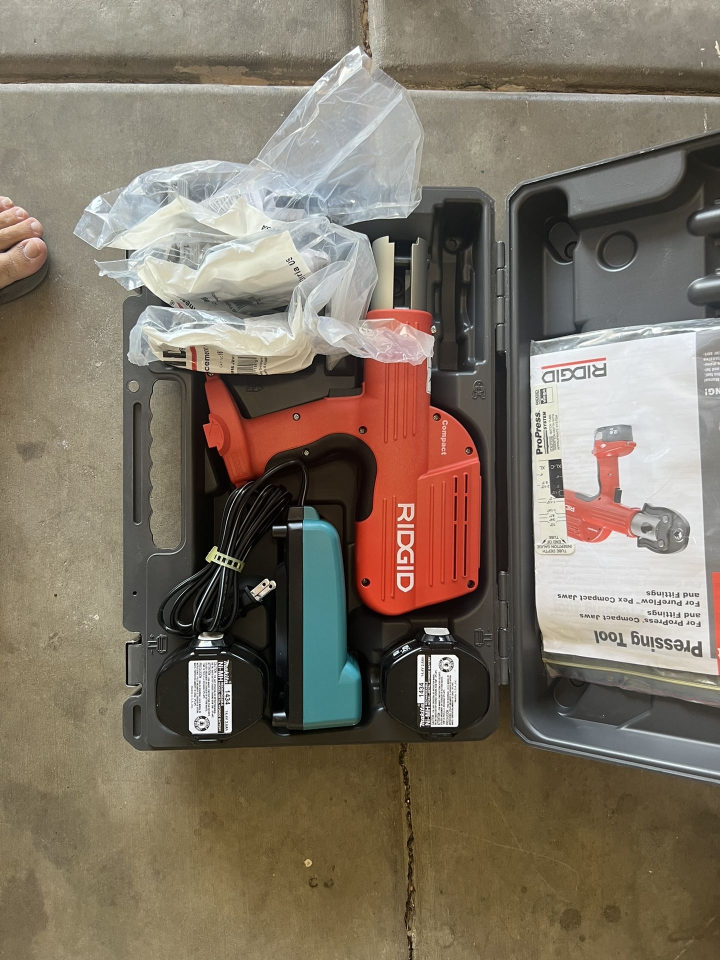 RIDGID 100-B COMPACT PROPRESS CRIMPER PRESS TOOL PRO PRESS 3 JAWS 1/2 ...