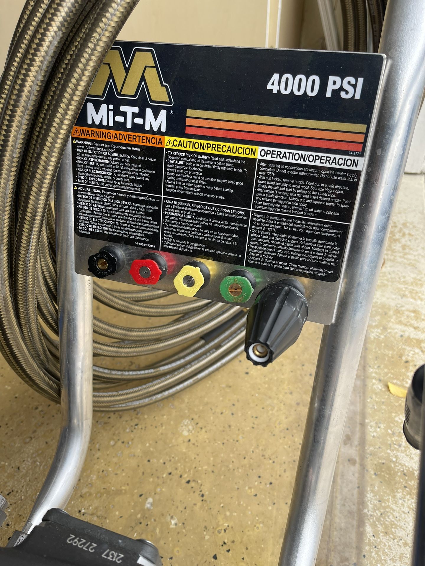 Mi-T-M Job Pro Aluminum Direct Drive CA-4000 Series Pressure Washer for ...