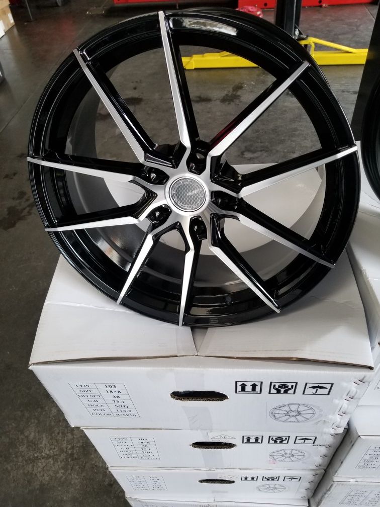 In stock 4 brand new 18×8 VELSEN WHEELS 103. 5×114.3 (5×4.5) OFFSET +38 ...