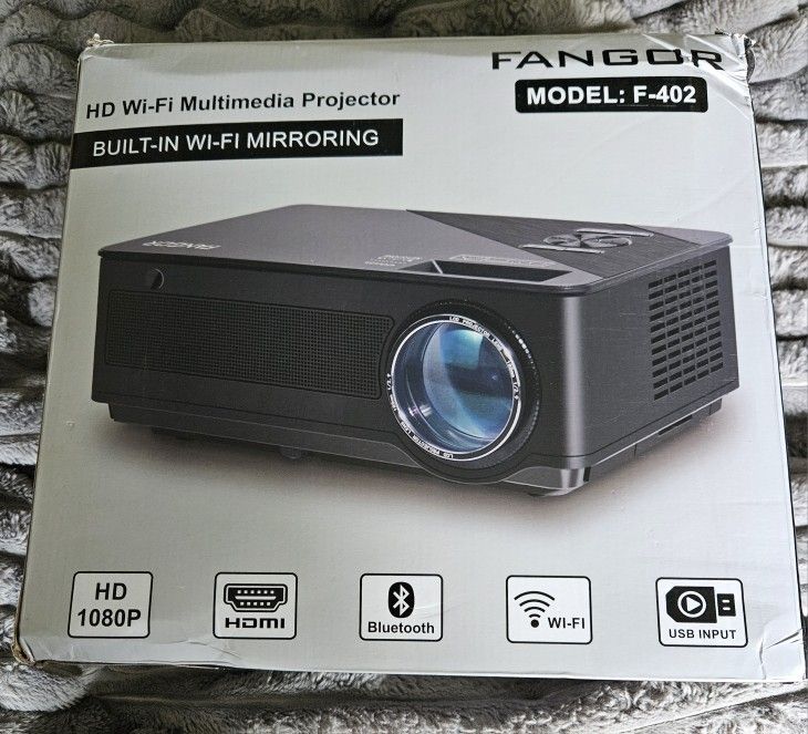 FANGOR F-402 HD Wi-Fi Bluetooth Multimedia Projector for Sale in Auburn ...