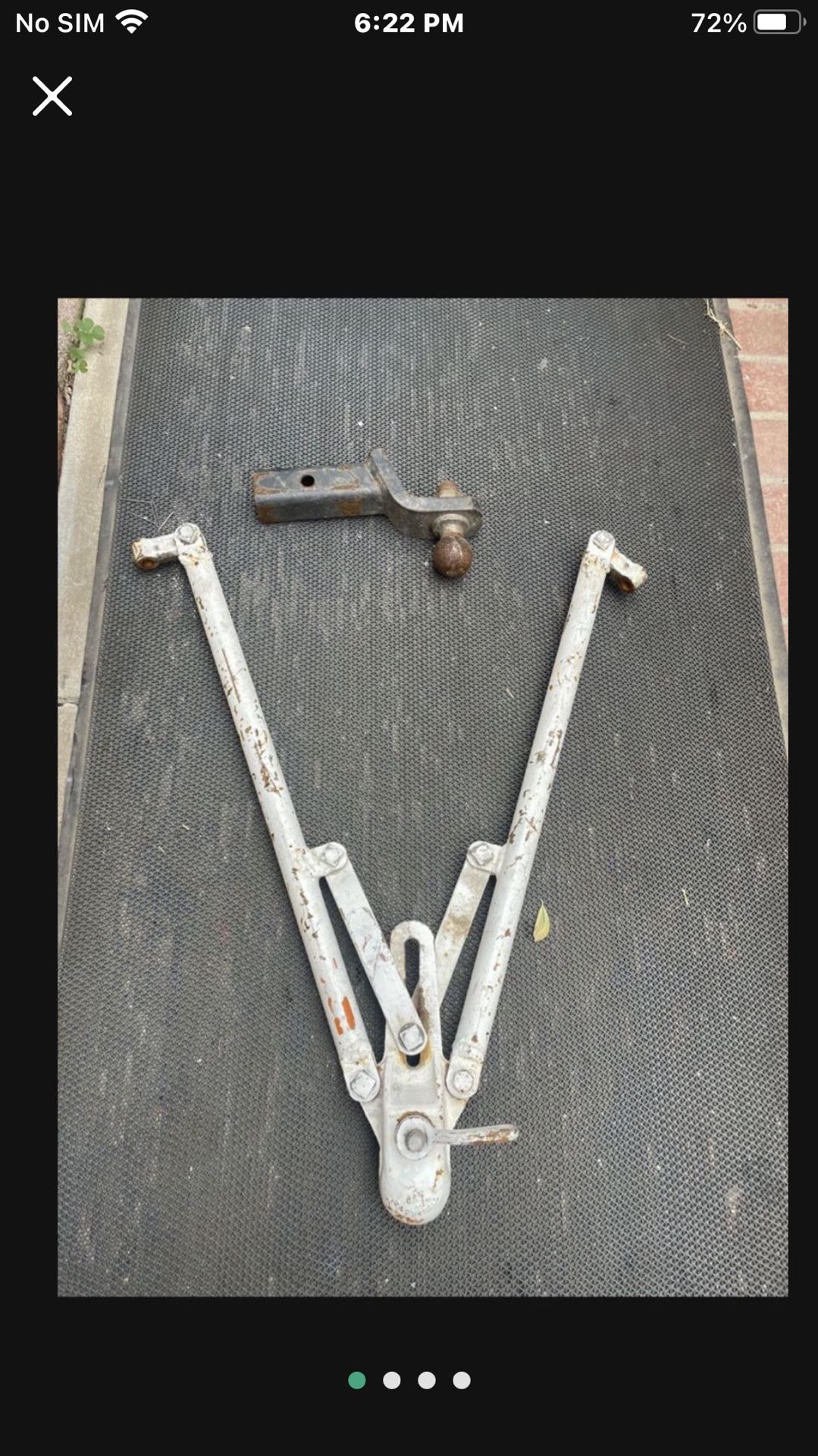 Tow Bar Very Solid Ex U-Haul Rental Heavy Duty $250 for Sale in Moreno ...