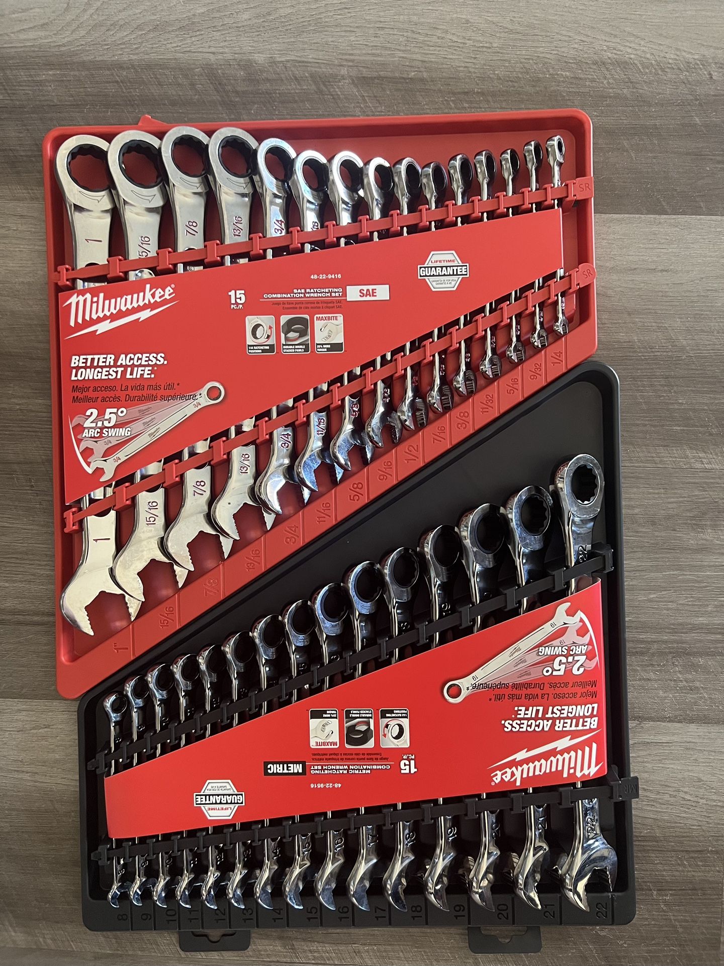 Milwaukee SAE/Metric Combination Ratcheting Wrench Mechanics Tool Set (30-Piece) for Sale in ...
