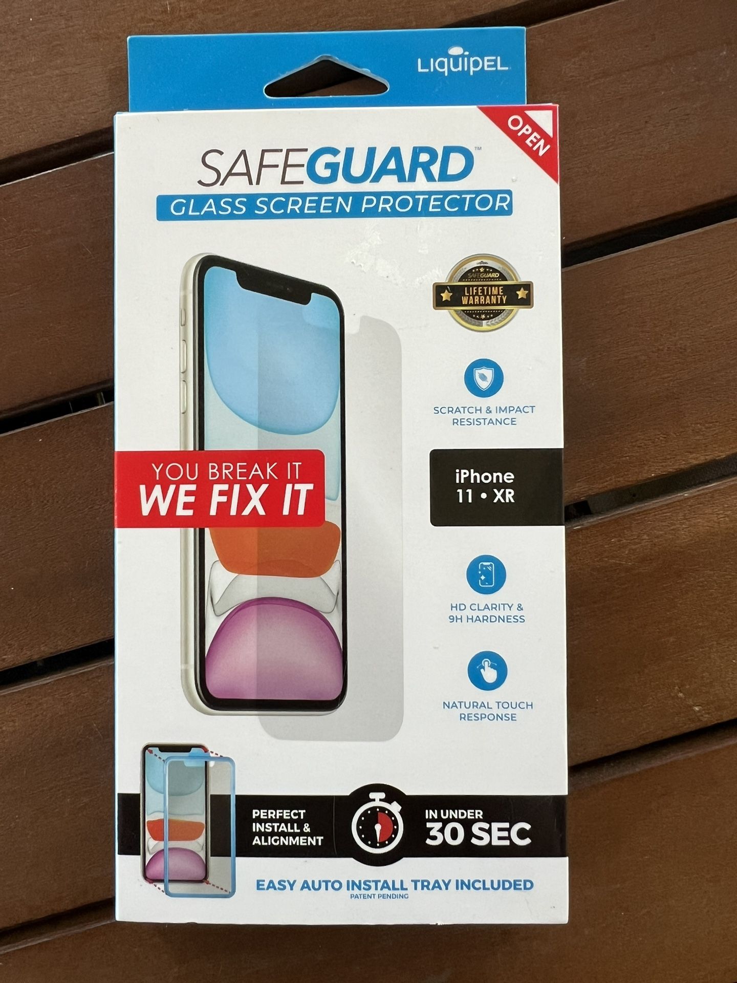 New Liquipel Safeguard Glass Screen Protector for iPhone 11 or Xr for ...