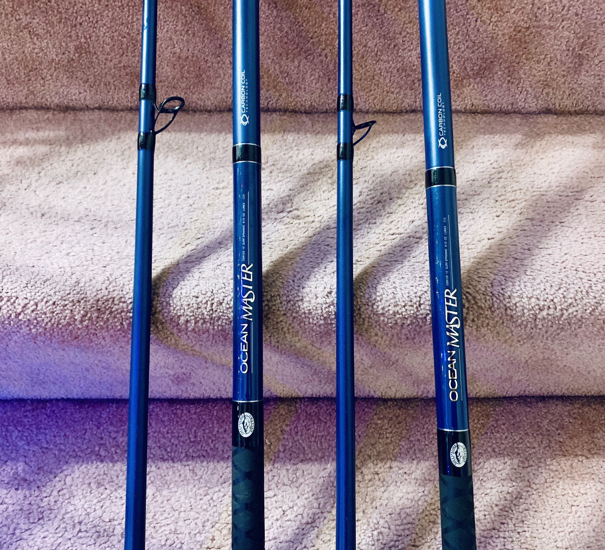 Pair Of 12 Ft Ocean Master Surf Spinning rods for Sale in Castro Valley ...