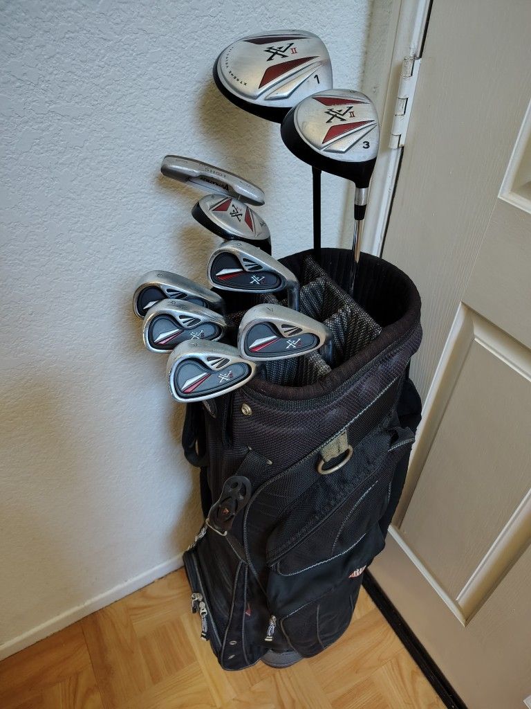 Full 10-Piece Men's Golf Club Set: Knight Xtreme Velocity XVII Driver ...