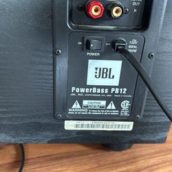JBL PowerBass PB12 12'' 250 Watt Powered Subwoofer - Tested Working ...