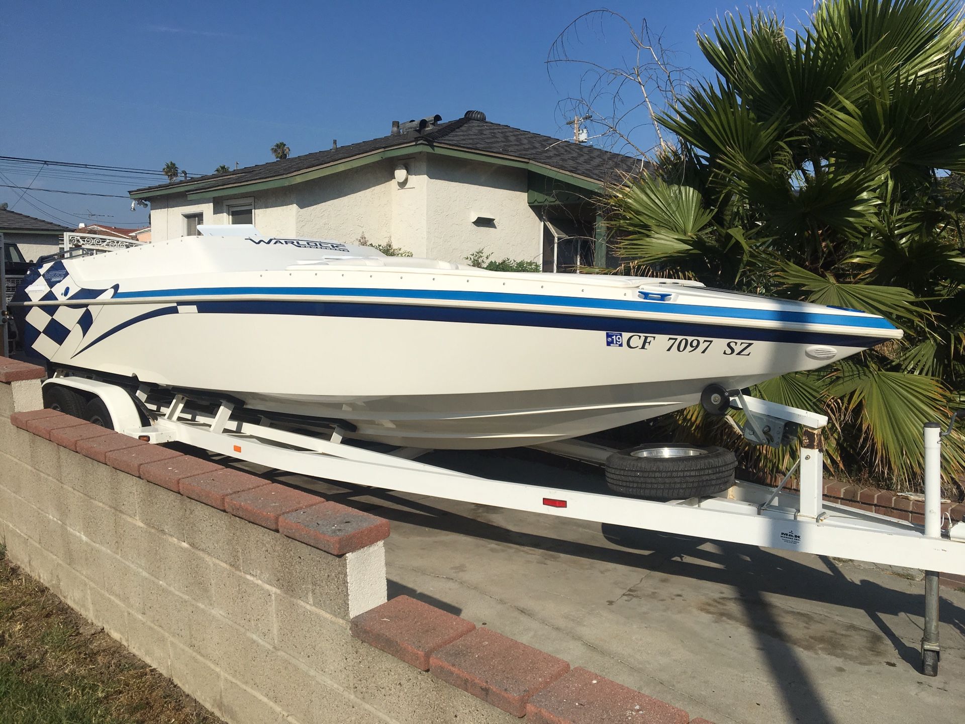 Warlock 2002 power boat open bow 496 HO 25ft for Sale in Long Beach, CA ...