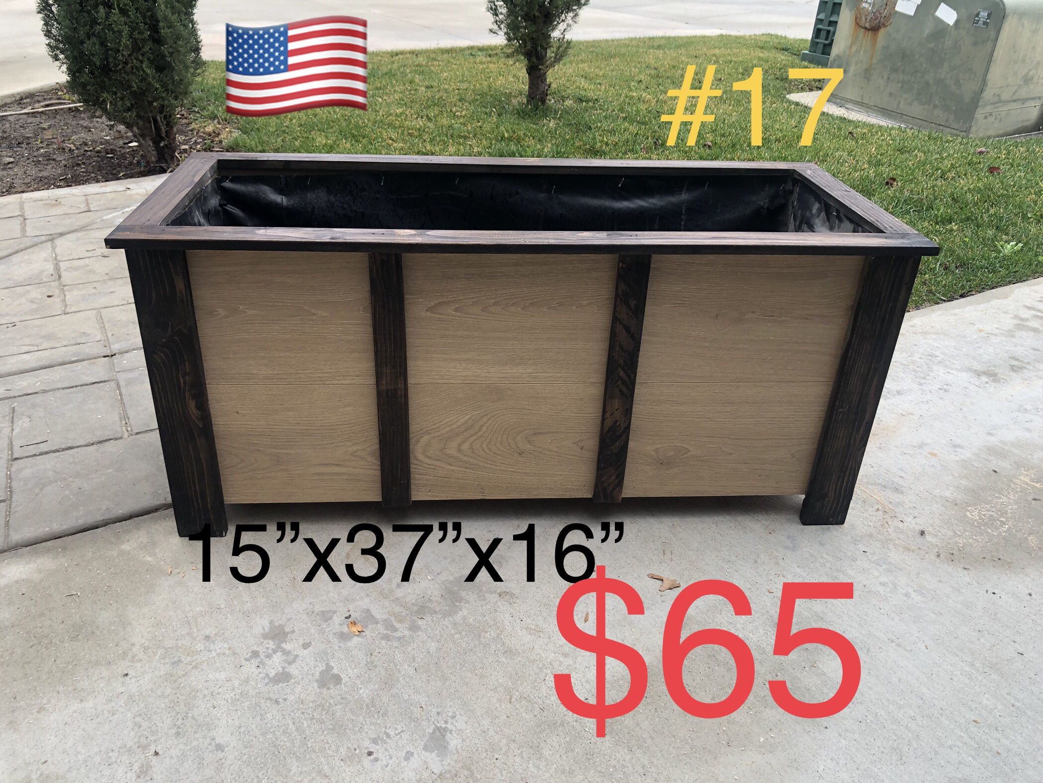 Wood Planter Box Plant Pots Patio Deck for Sale in Moreno Valley, CA ...