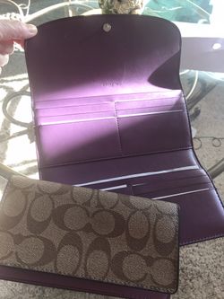 Coach Signature Checkbook