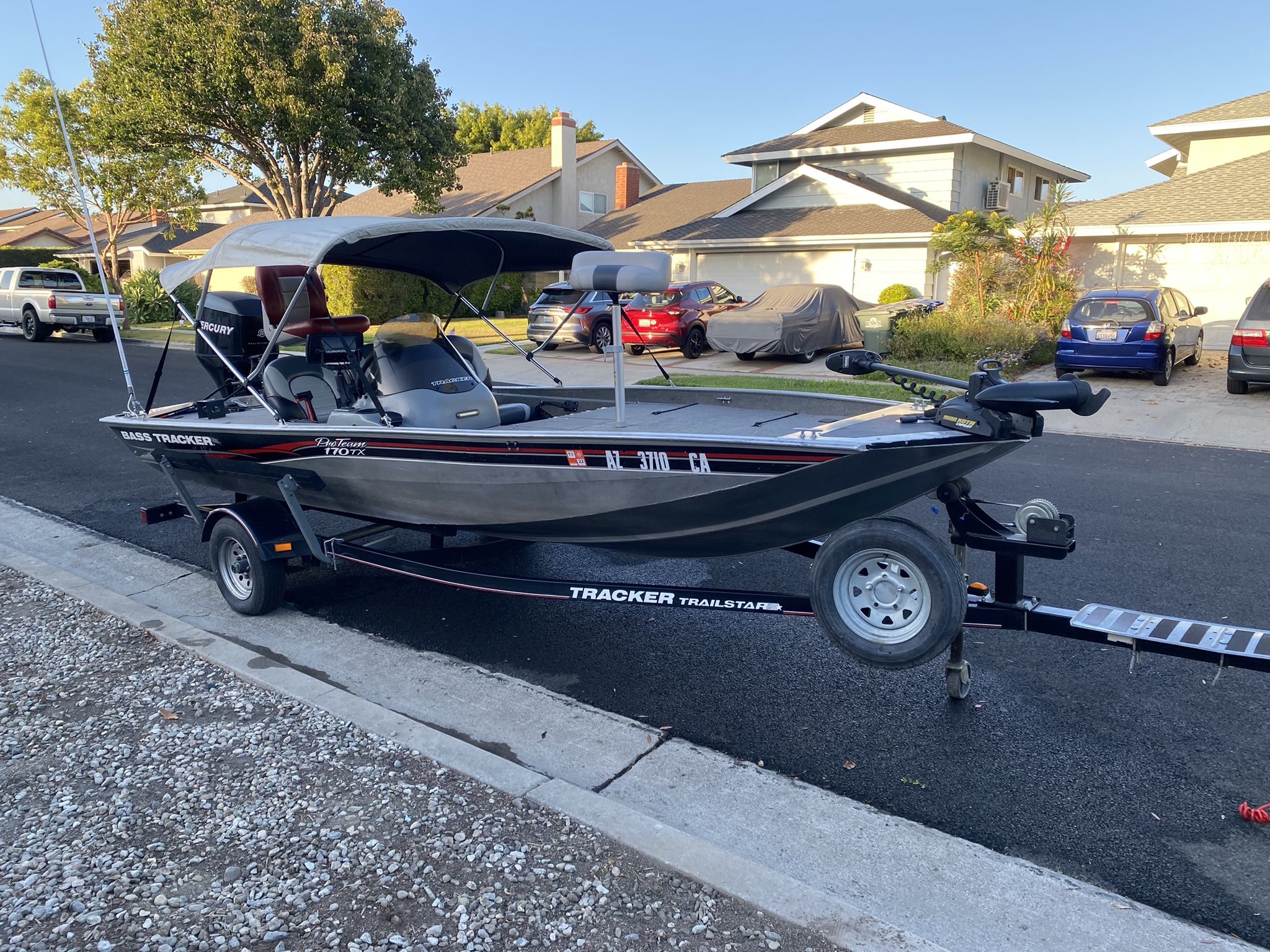 2006 Bass Tracker Pro Team 170TX Mercury 60hp for Sale in Lakewood, CA ...
