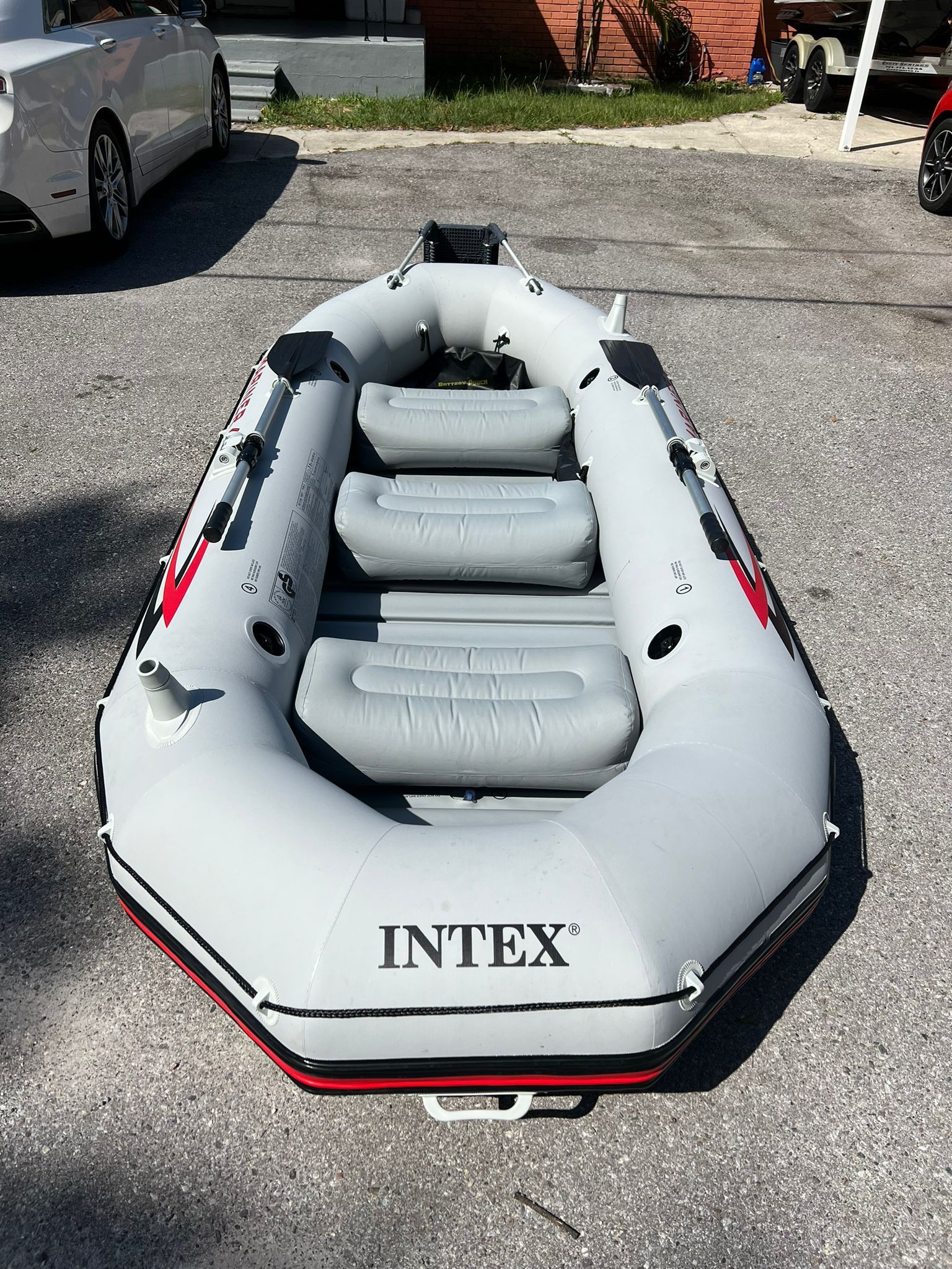 INTEX Mariner 4 Inflatable Boat Set: Includes Deluxe 54in Boat Oars and ...