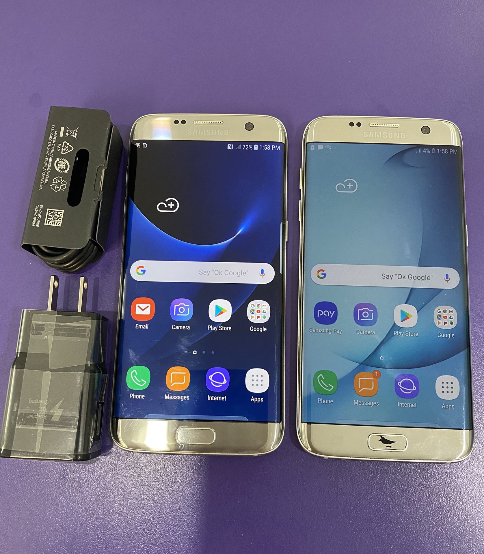 Samsung galaxy s7 edge unlocked $145 each for Sale in Medford, MA - OfferUp