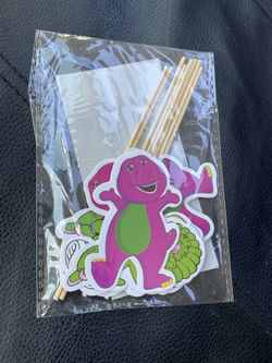 Barney Cupcake Toppers