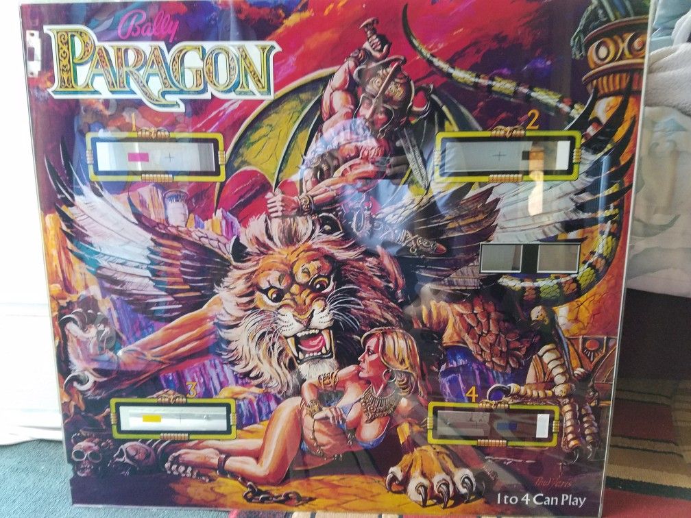 Bally Paragon arcade back glass for Sale in Los Angeles, CA - OfferUp
