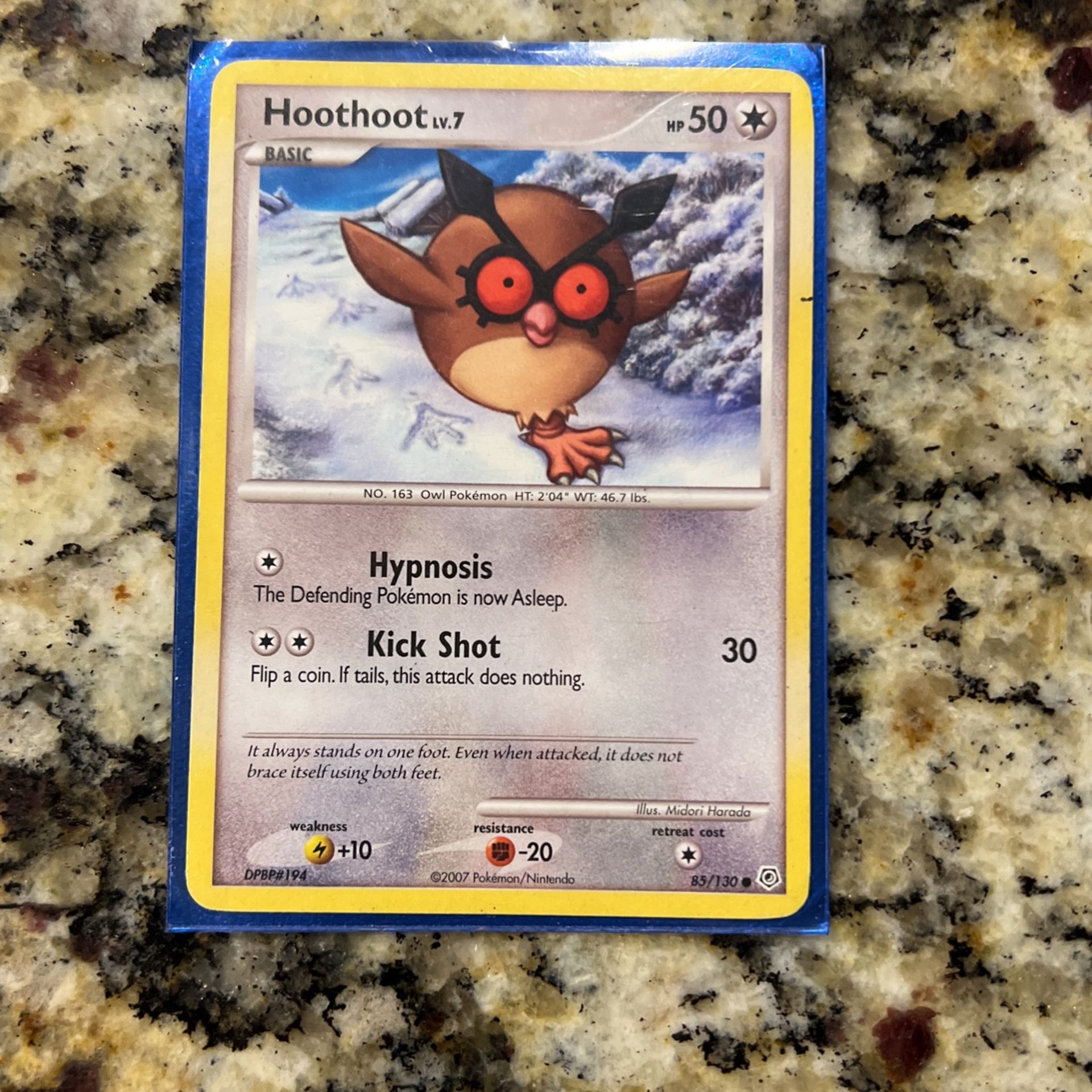 Hoothoot Pokemon Card