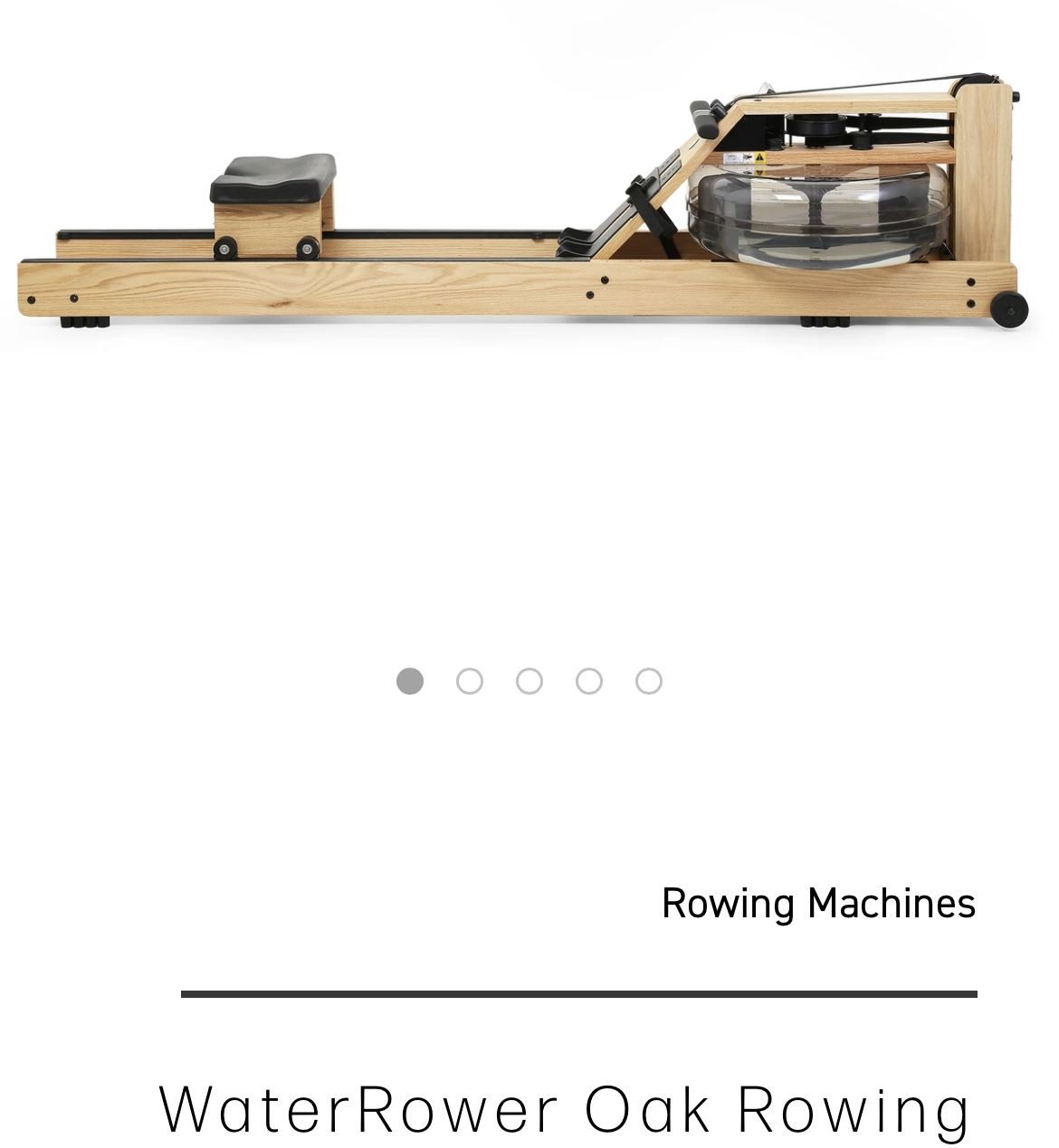 Water Rower Oak Rowing Machine Series 4 for Sale in Los Angeles, CA ...