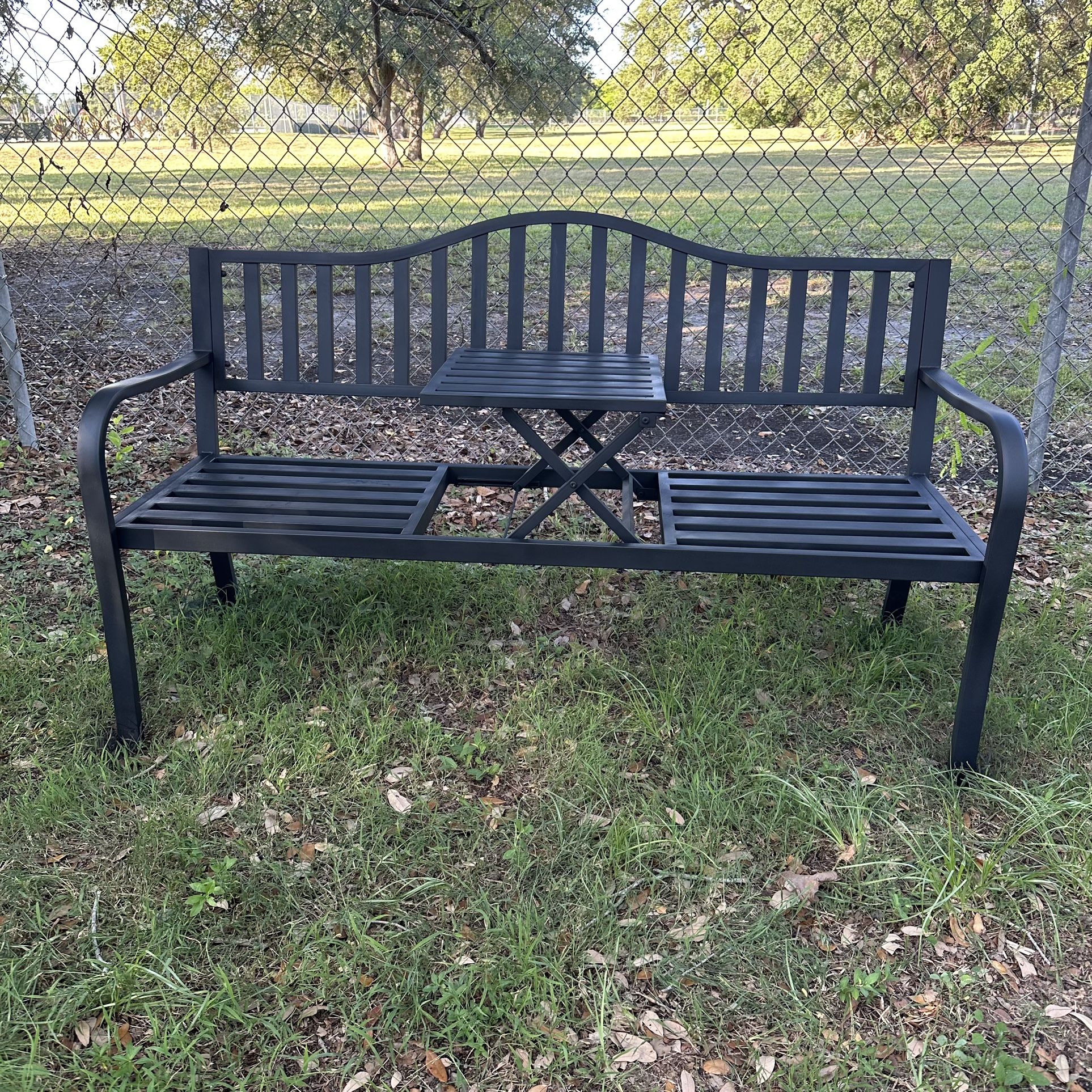 Outdoor Bench With Built In Pop Up Table for Sale in Fort Lauderdale ...